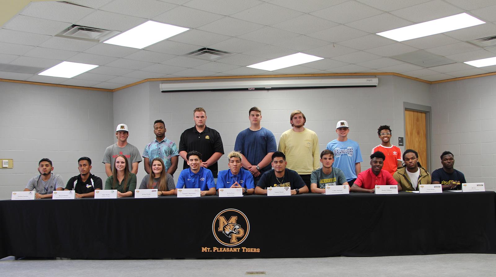 18 MPHS Tigers Earn Athletic Scholarships – Mount Pleasant High School