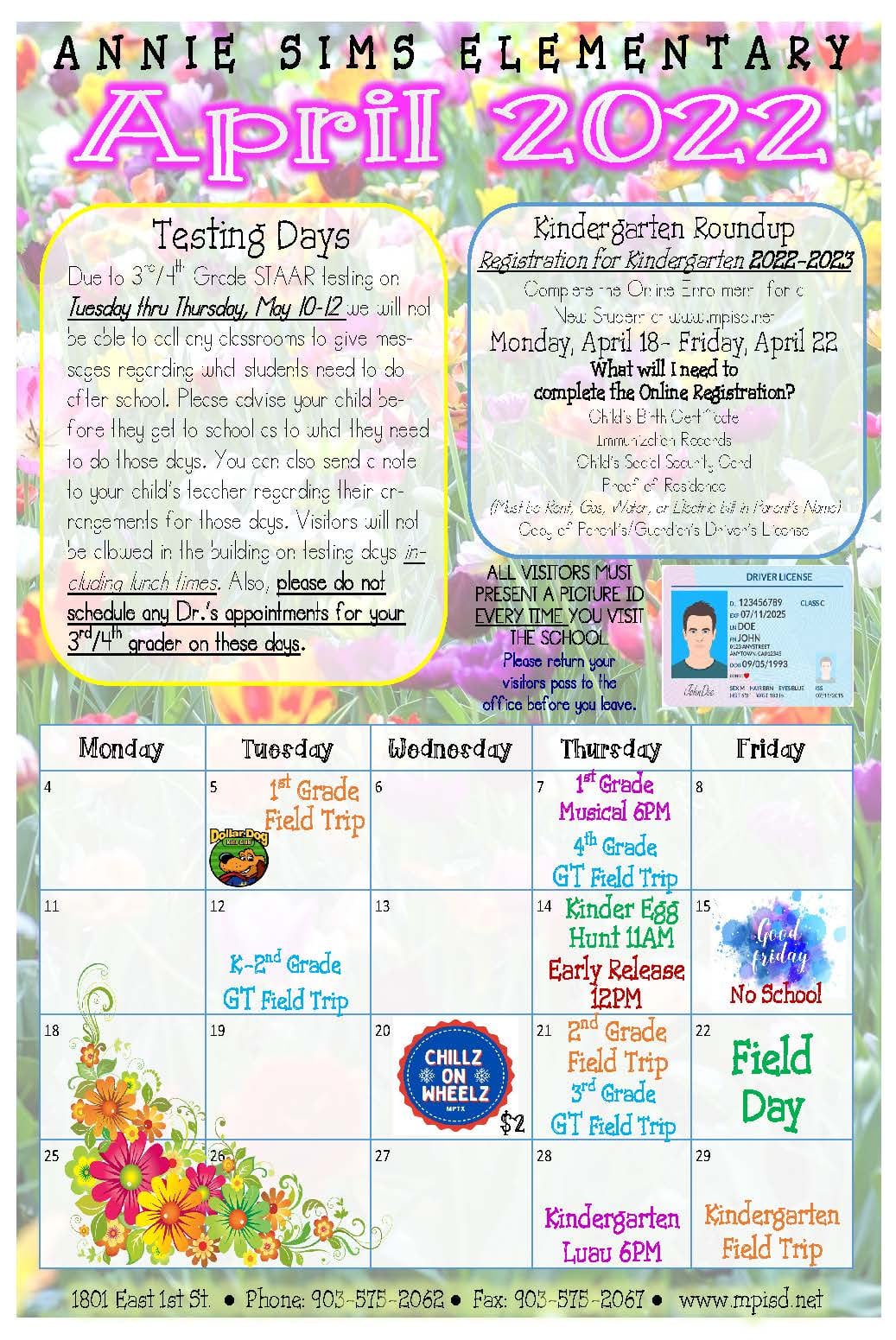 April 2022 Newsletter – Annie Sims Elementary School April 2022 Newsletter – Annie Sims Elementary School